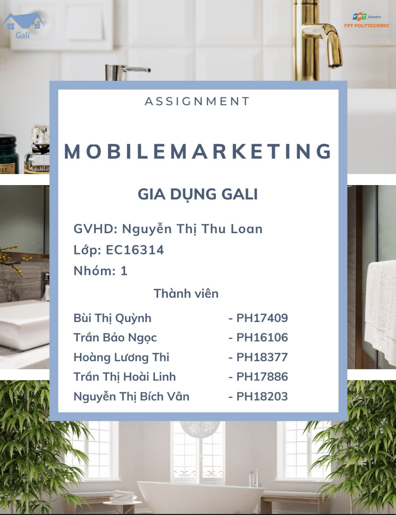 ASM MOBILE MARKETING - CAO ĐẲNG FPT POLYTECHNIC - GIA DỤNG GALI