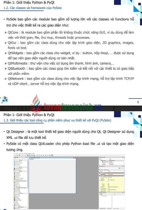 Tải FREE tài liệu Sử Dụng Python Kết Hợp PYQT Để Lập Trình GUI PDF